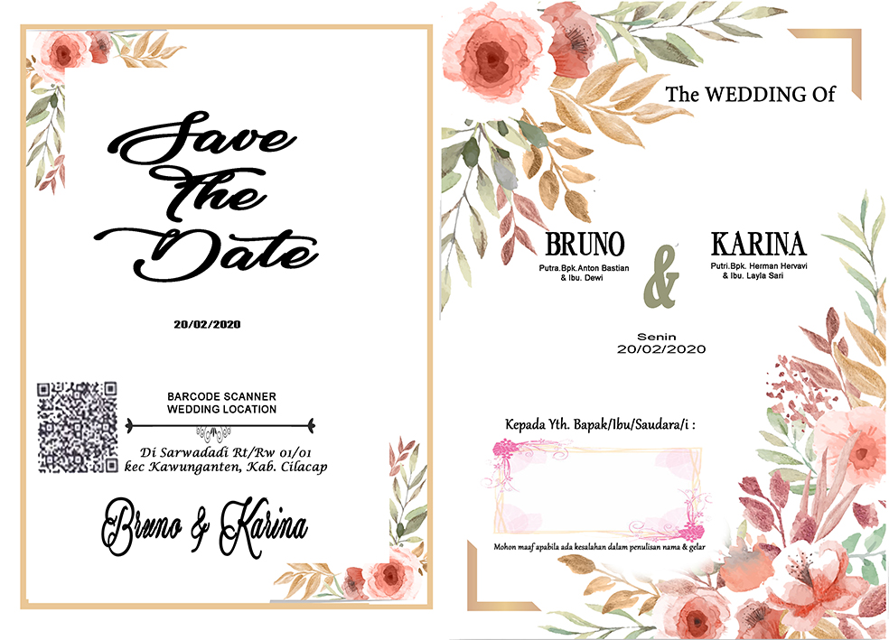 Free 10 Desain Undangan Pernikahan Rustic Photoshop (Free PSD ...