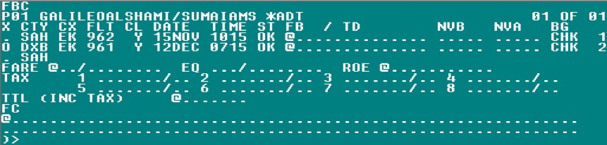 Quick Reference Guide Galileo by Travelport