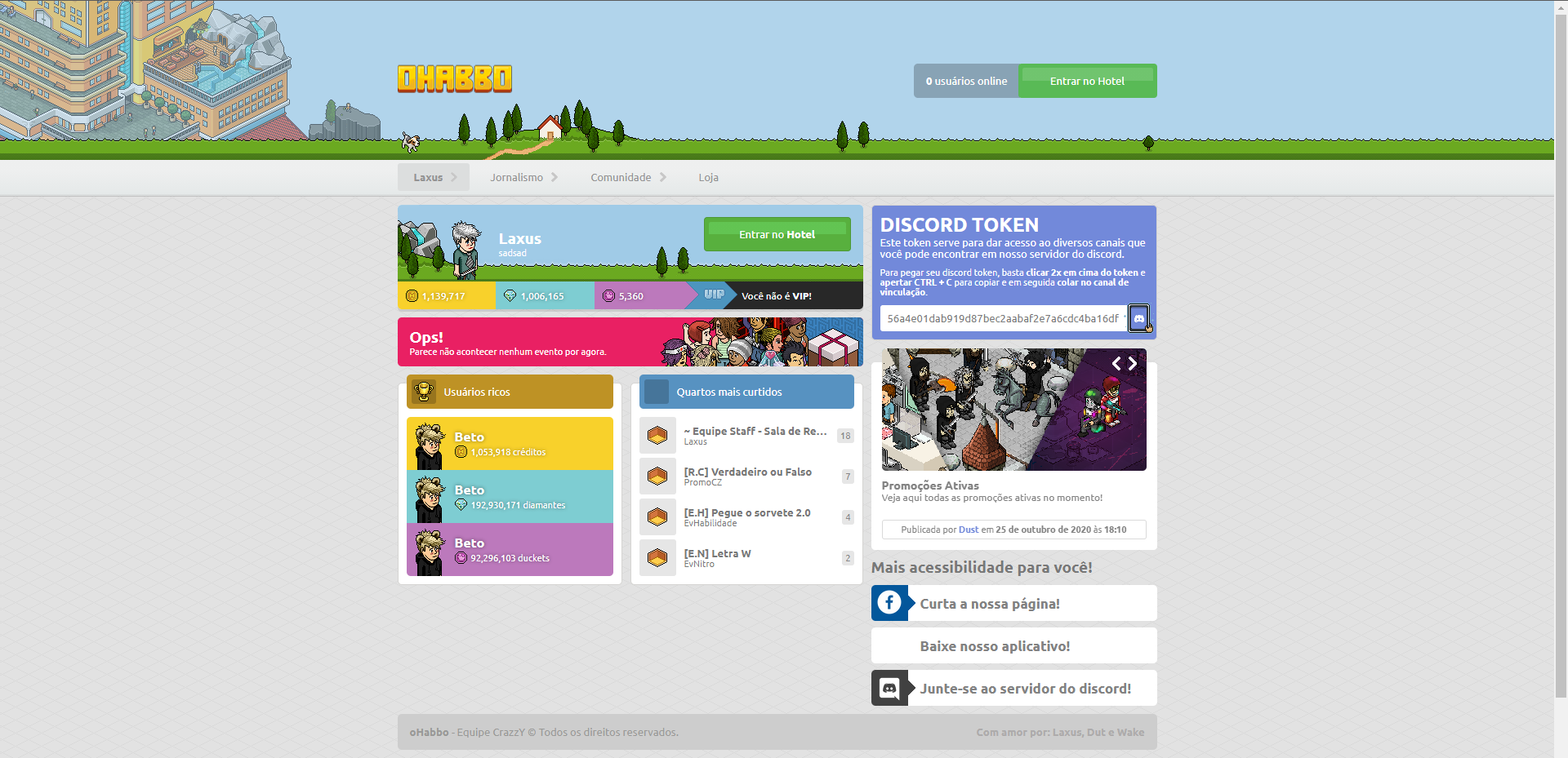 CMS: Habbo Hylib CMS by Laxus