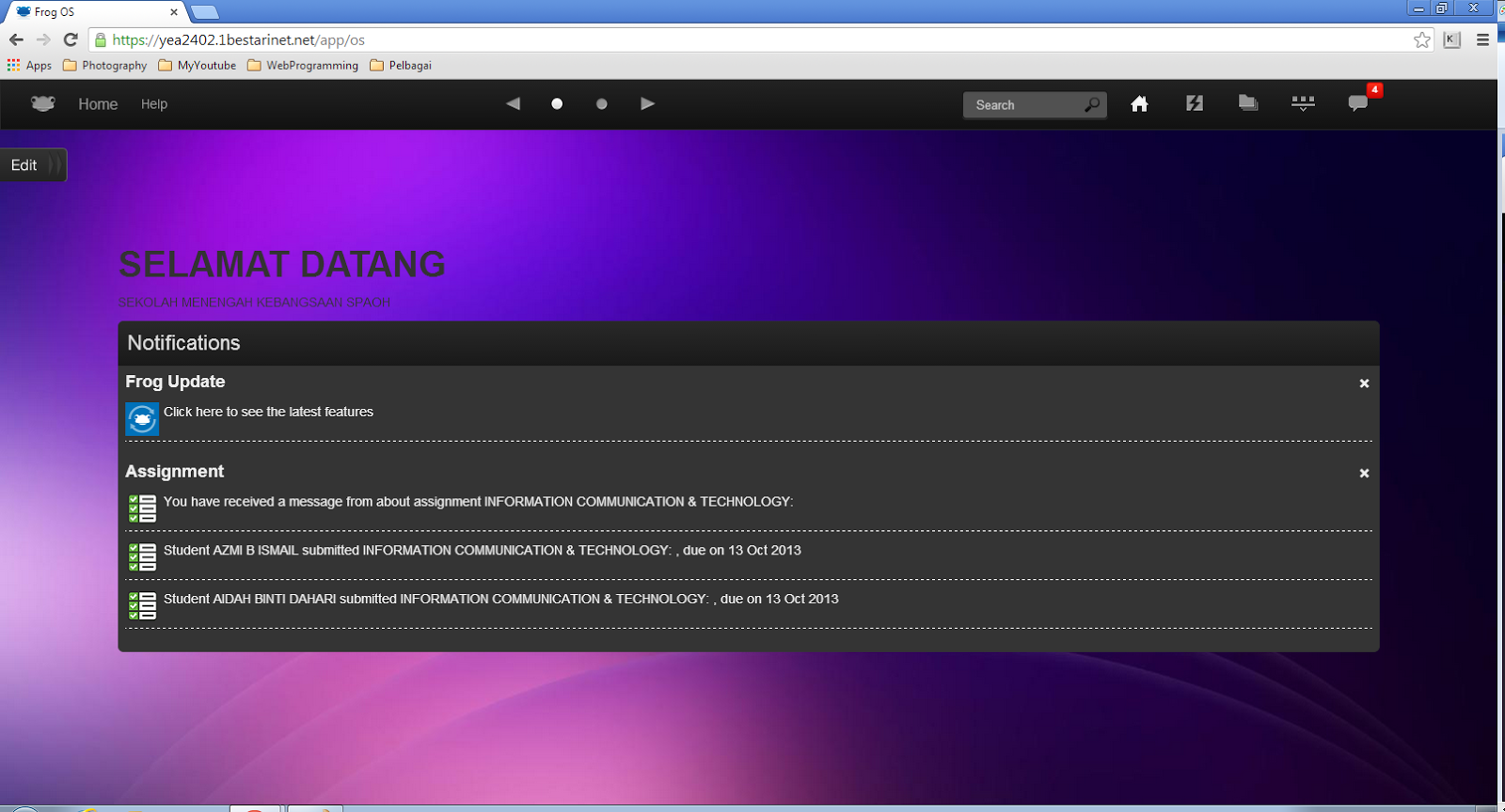 VLE Frog Training: Login Ke VLE
