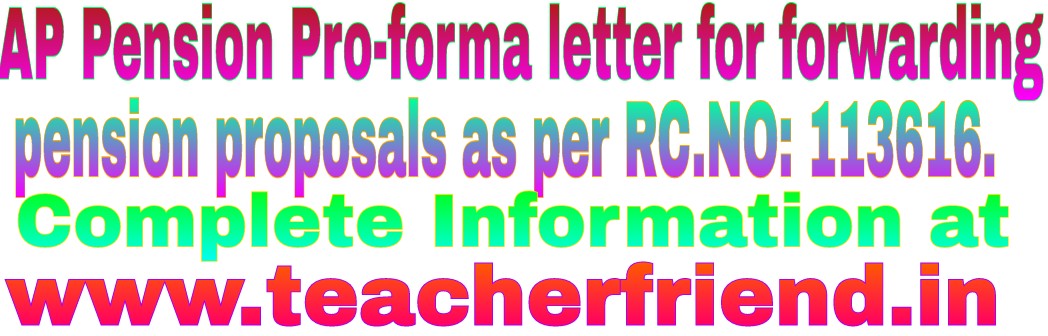 AP Pension Pro-forma letter for forwarding pension proposals as per RC ...