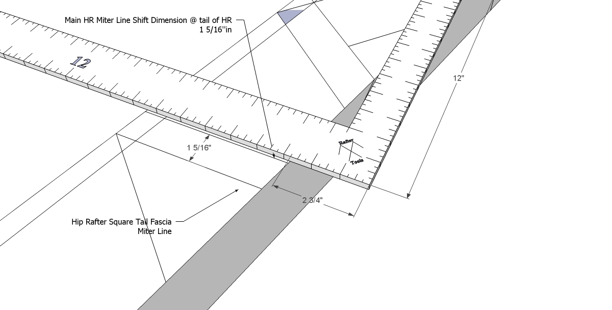 Roof Framing Geometry: How to Precisely Layout an Irregular Pitch Hip ...