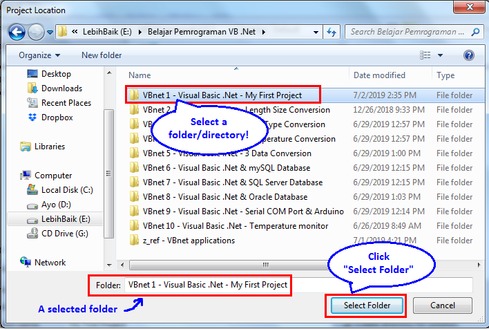 My First Windows Application Project Using Visual Basic .Net | Robotics ...