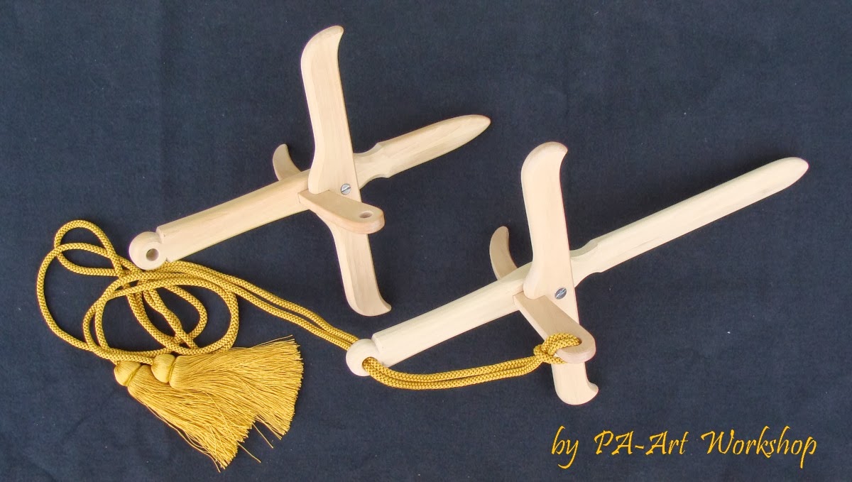 paart budo buki: Wooden Marohoshi Jutte(Jitte)