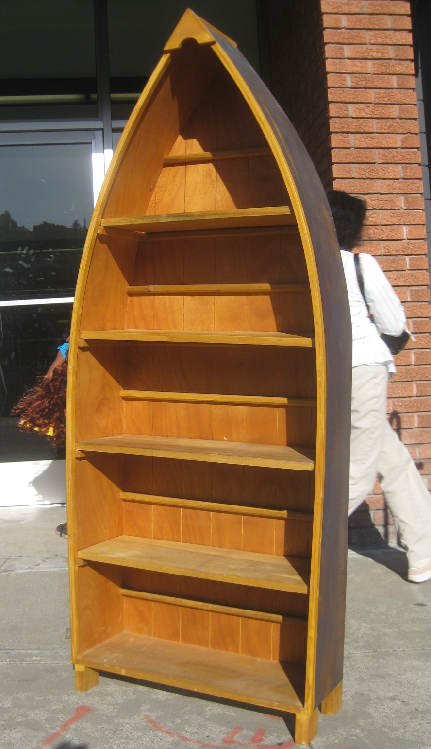 UHURU FURNITURE & COLLECTIBLES: SOLD - Church Window Bookcase - $95