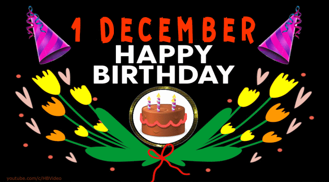 01 December Happy Birthday Wishes, Messages - Happy Birthday || HBDAY.ART