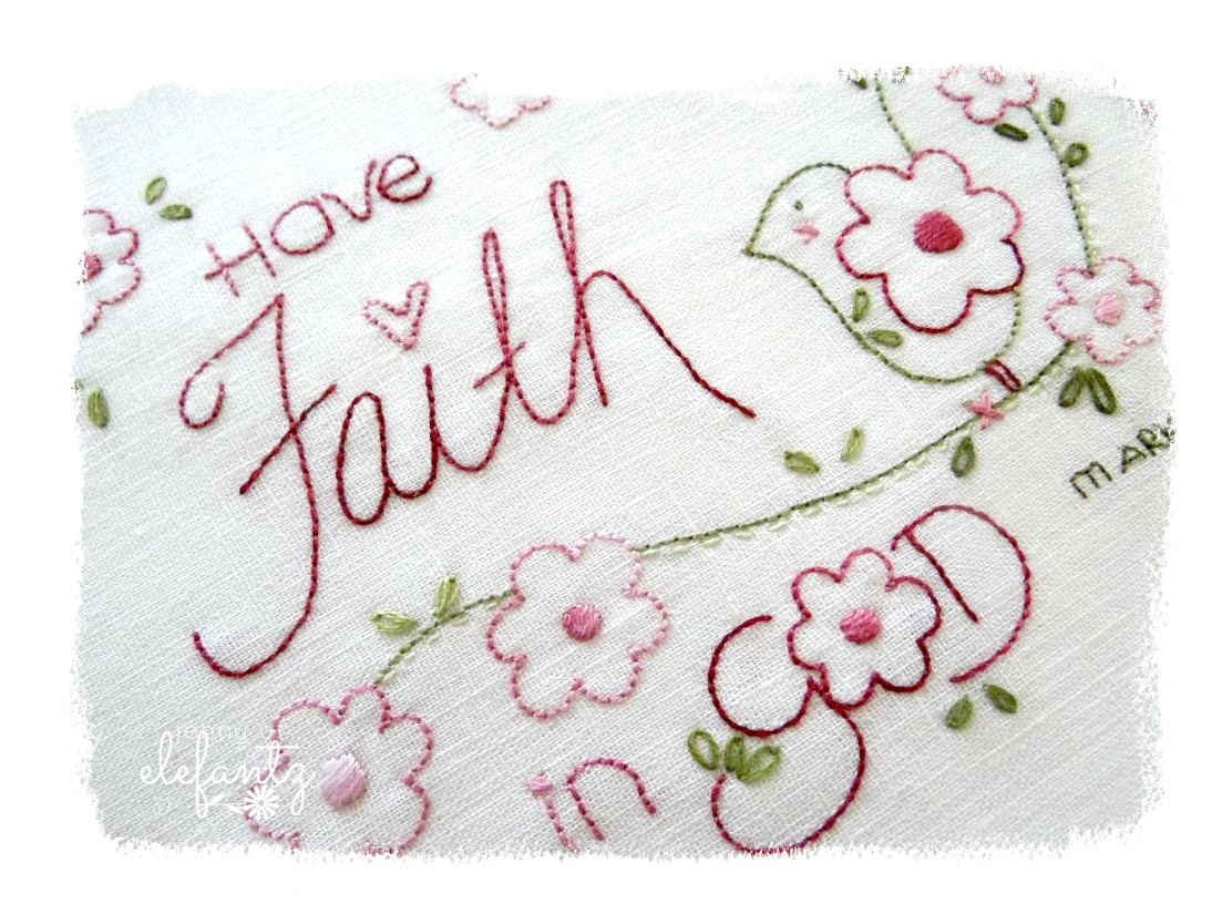 Jenny of ELEFANTZ: Have Faith: a free stitchery pattern...
