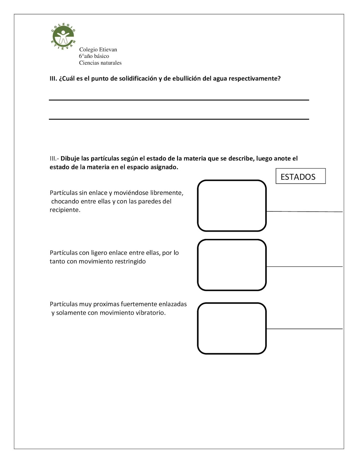 Ciencias naturales 6° básico