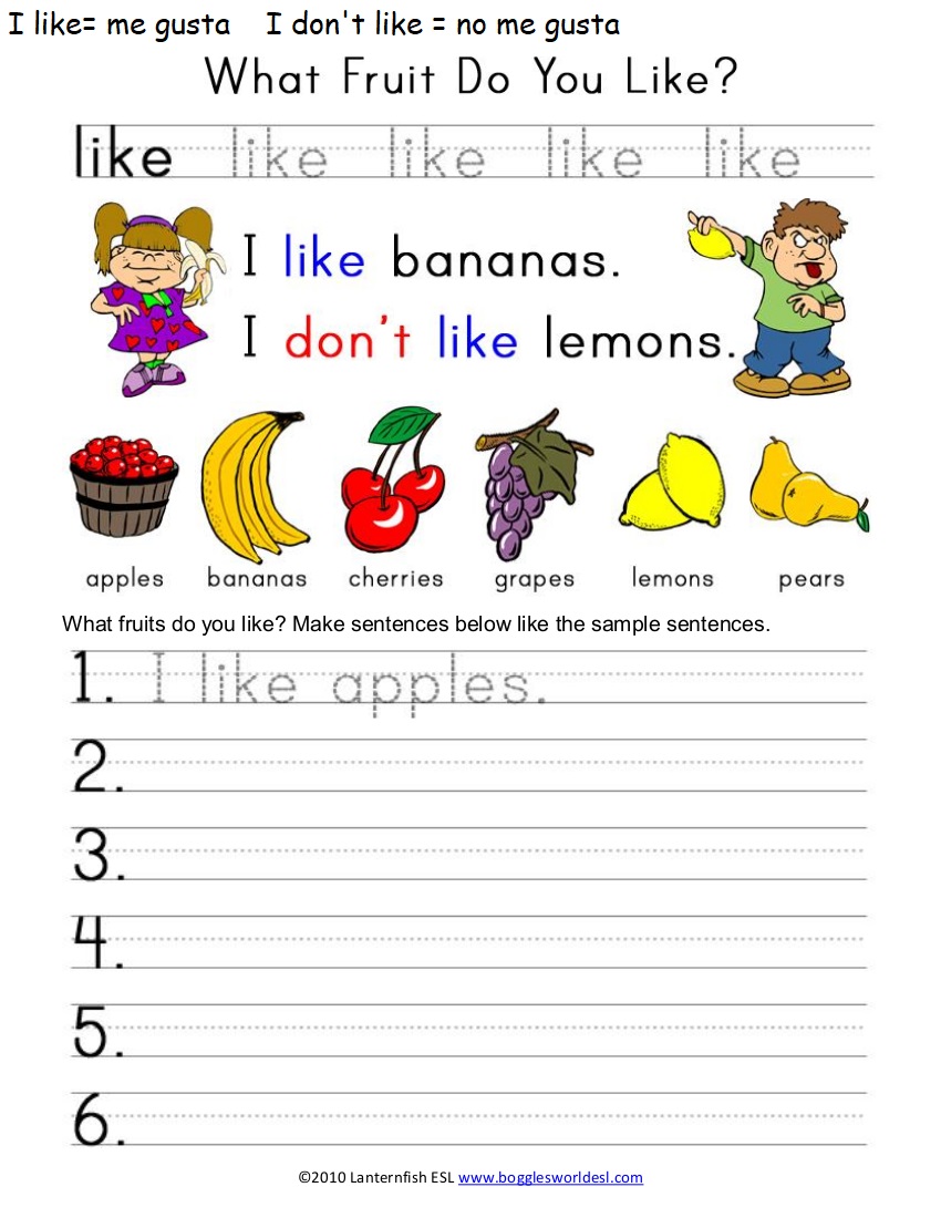 Fichas De Ingles Para Primero De Primaria Fichas Ingles Ingles Para Images