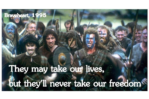 They may take our lives, but they will never take our freedom
