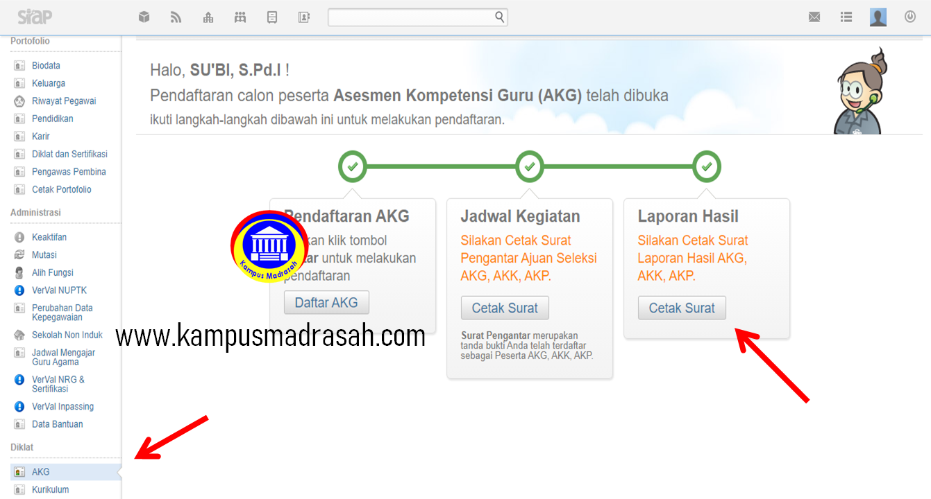 √ Panduan Cetak Rapor Hasil AKG AKK AKP Madrasah Di Simpatika Kemenag - Kampus Madrasah