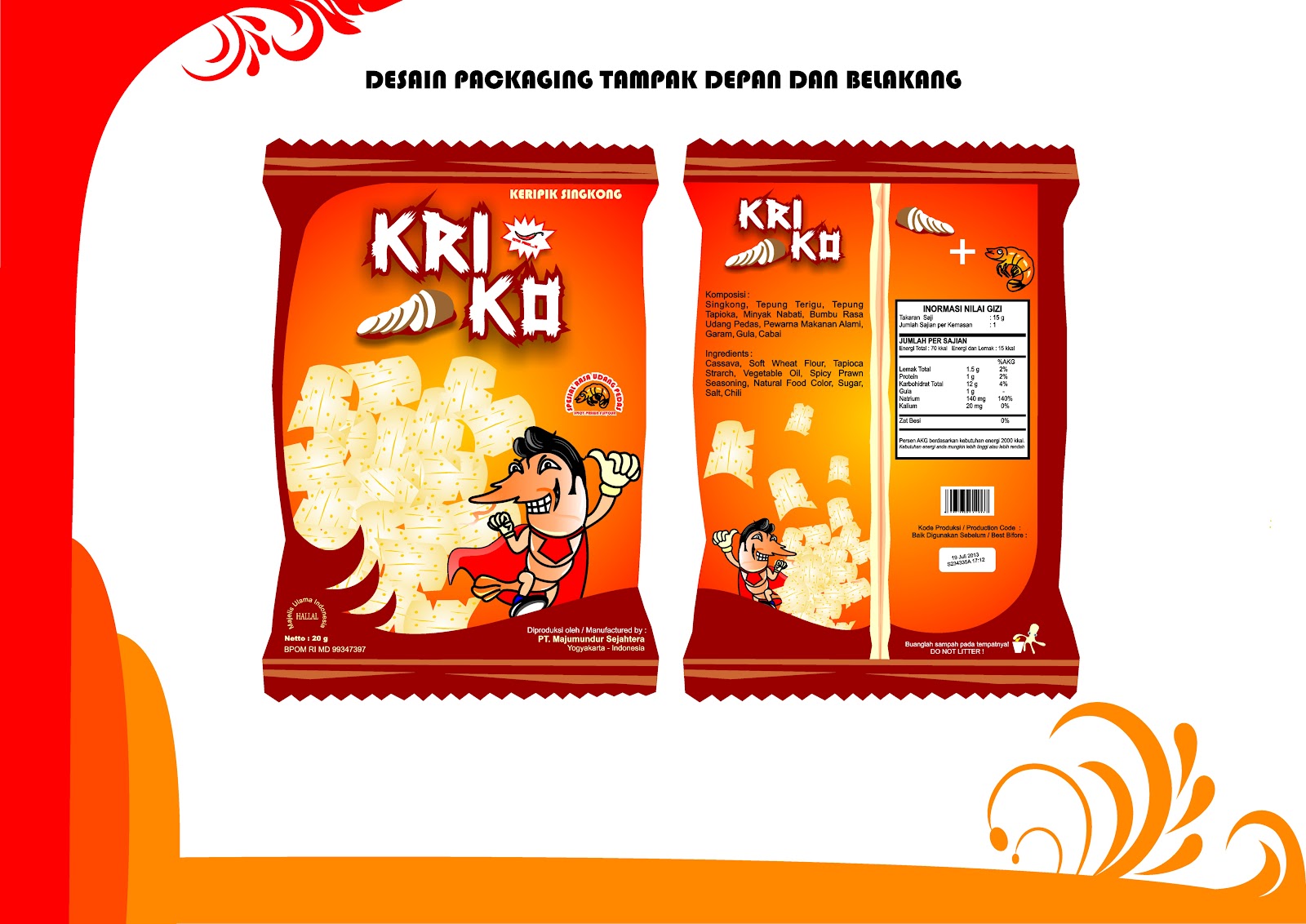 Kata Bayu Wiyanta: Desain Product Packaging Makanan Ringan