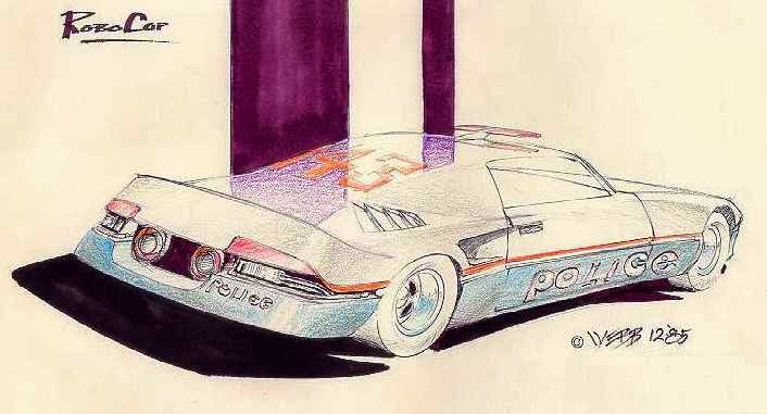 Never Before Seen ROBOCOP Car Concept Art by Robert Webb « Film Sketchr