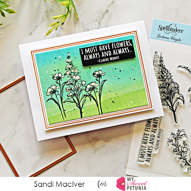 My Sweet Petunia: Spellbinders Layered Wildflowers