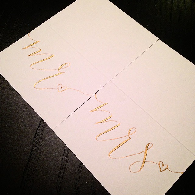 wisp + whim: Wedding Wednesdays : Hand-lettered Signs & Cards