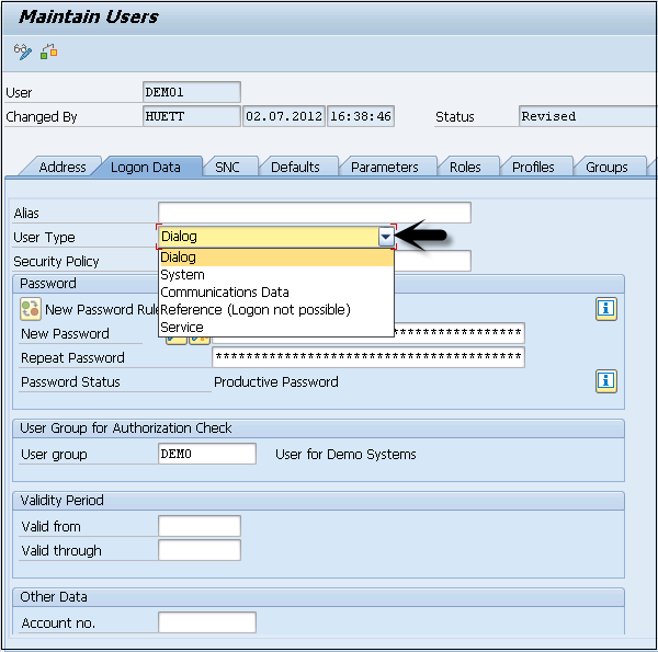 SAP Basis User Activities | SAP Online Guides