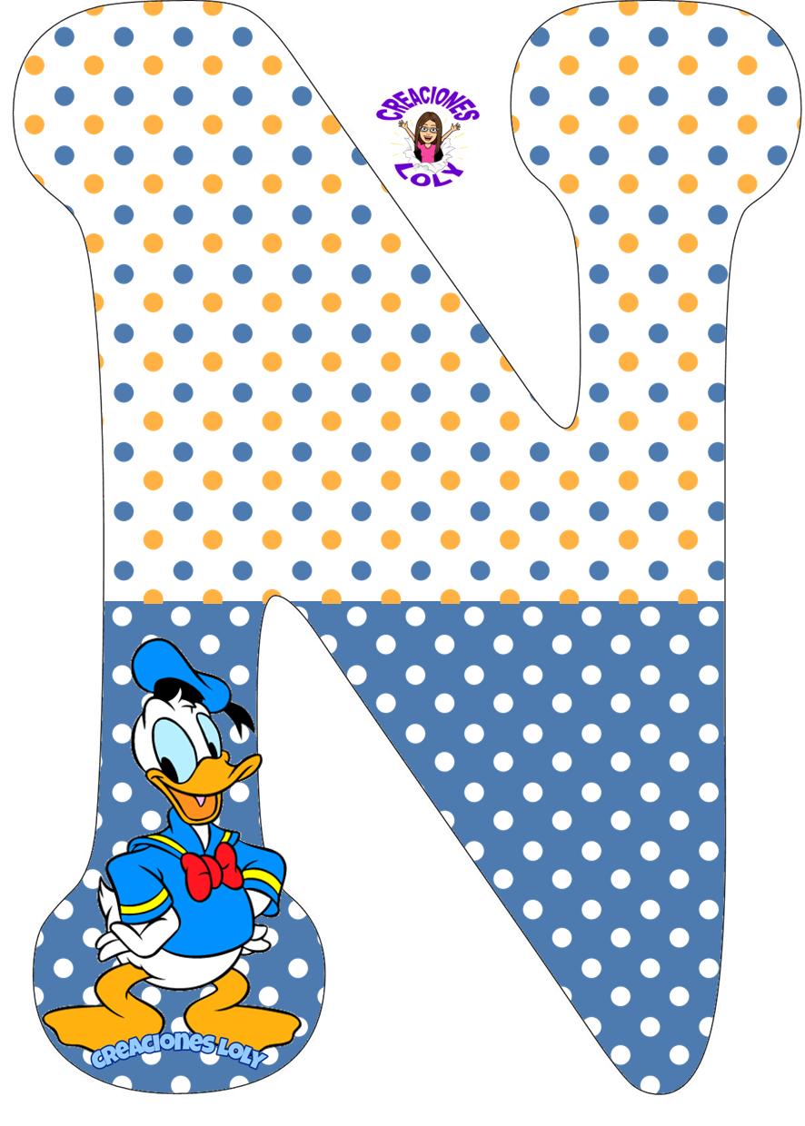 Creaciones Loly: Abecedario Pato Donald