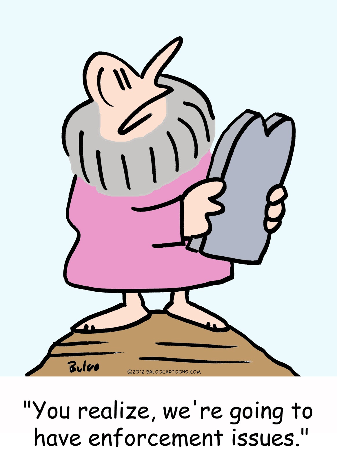 BALOO'S CARTOON BLOG: Moses cartoon