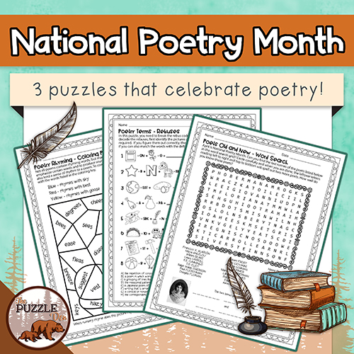 The Puzzle Den: National Poetry Month