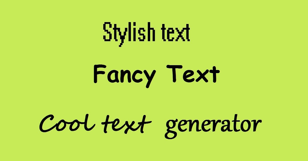 Funny Letters Generator Cool Text Generator