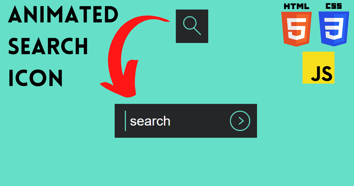 Animated Search Bar Just Using HTML, CSS And JavaScript