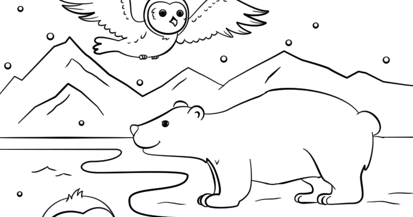 Winter Animals Coloring Pages 2 ~ Coloring Pages
