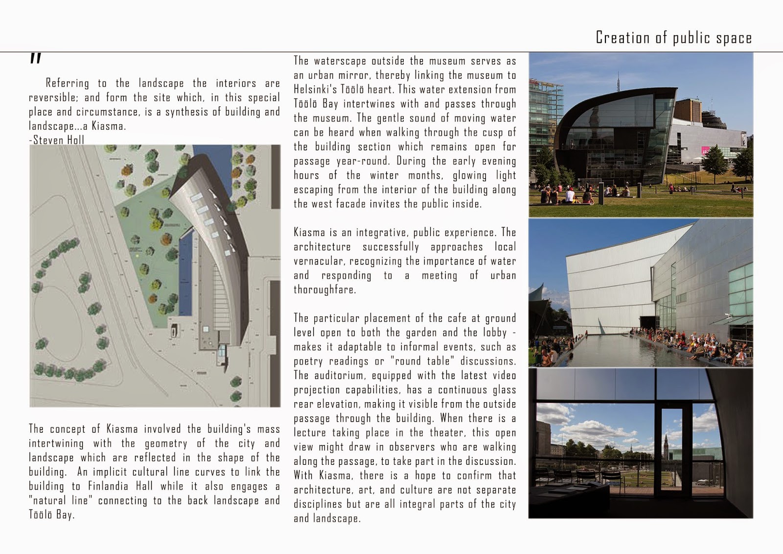 Case Studies on Museums: KIASMA MUSEUM OF CONTEMPORARY ART - Steven ...