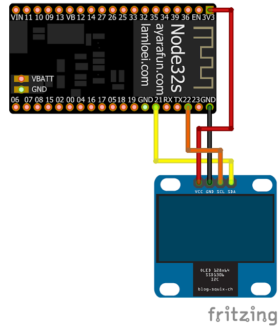 Arduino-er: Connect I2C 128X64 OLED (SSD1306) to ESP32, using esp8266 ... Arduino-er: Connect I2C 128X64 OLED (SSD1306) to ESP32, using esp8266 ...