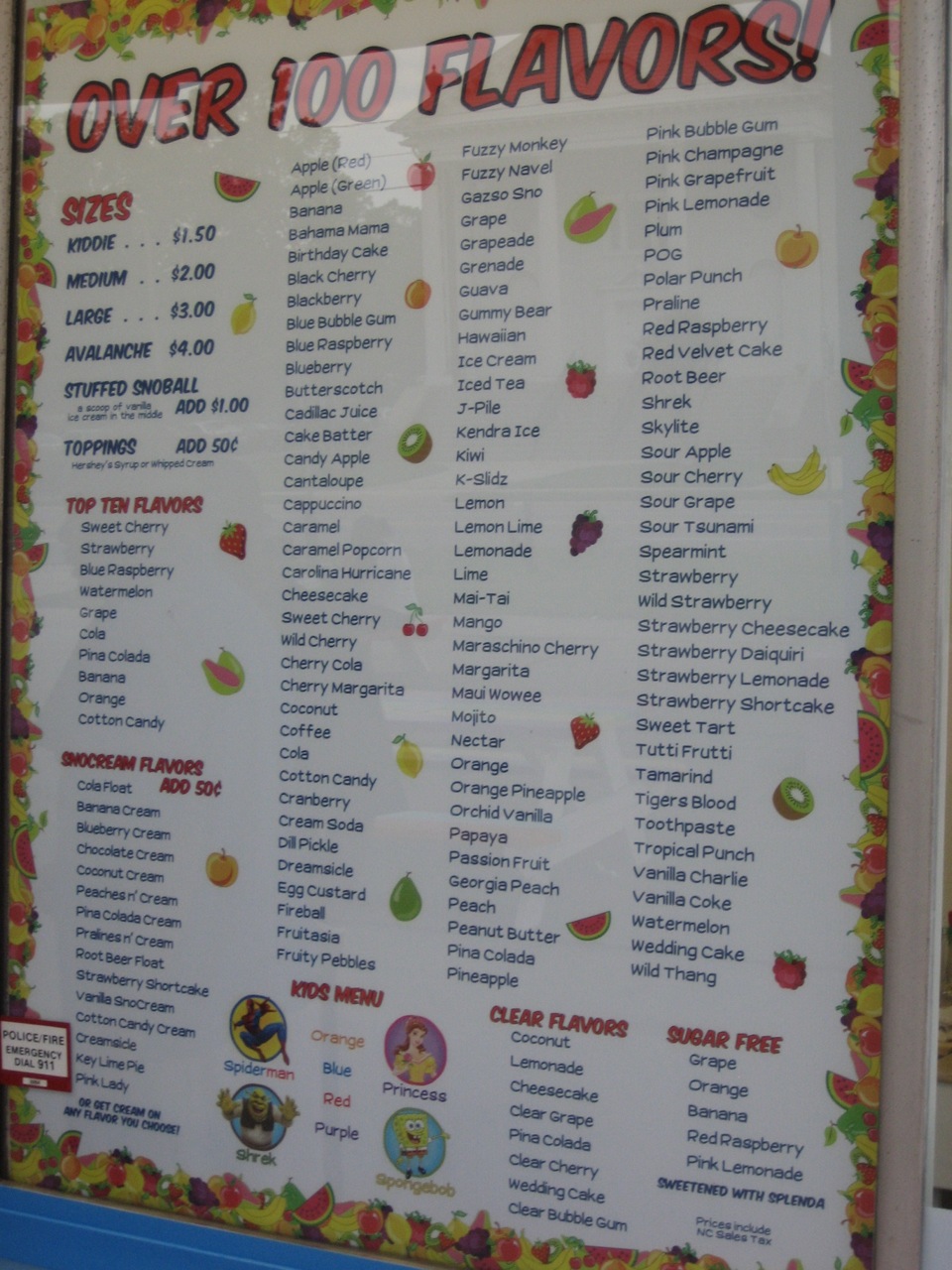 pelican snowball flavors