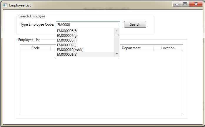 Google style Searching in WPF
