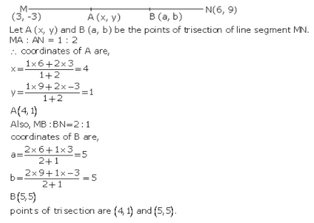 Frank Chapter 12 Distance and Section Formula Solutions Class 10 Maths