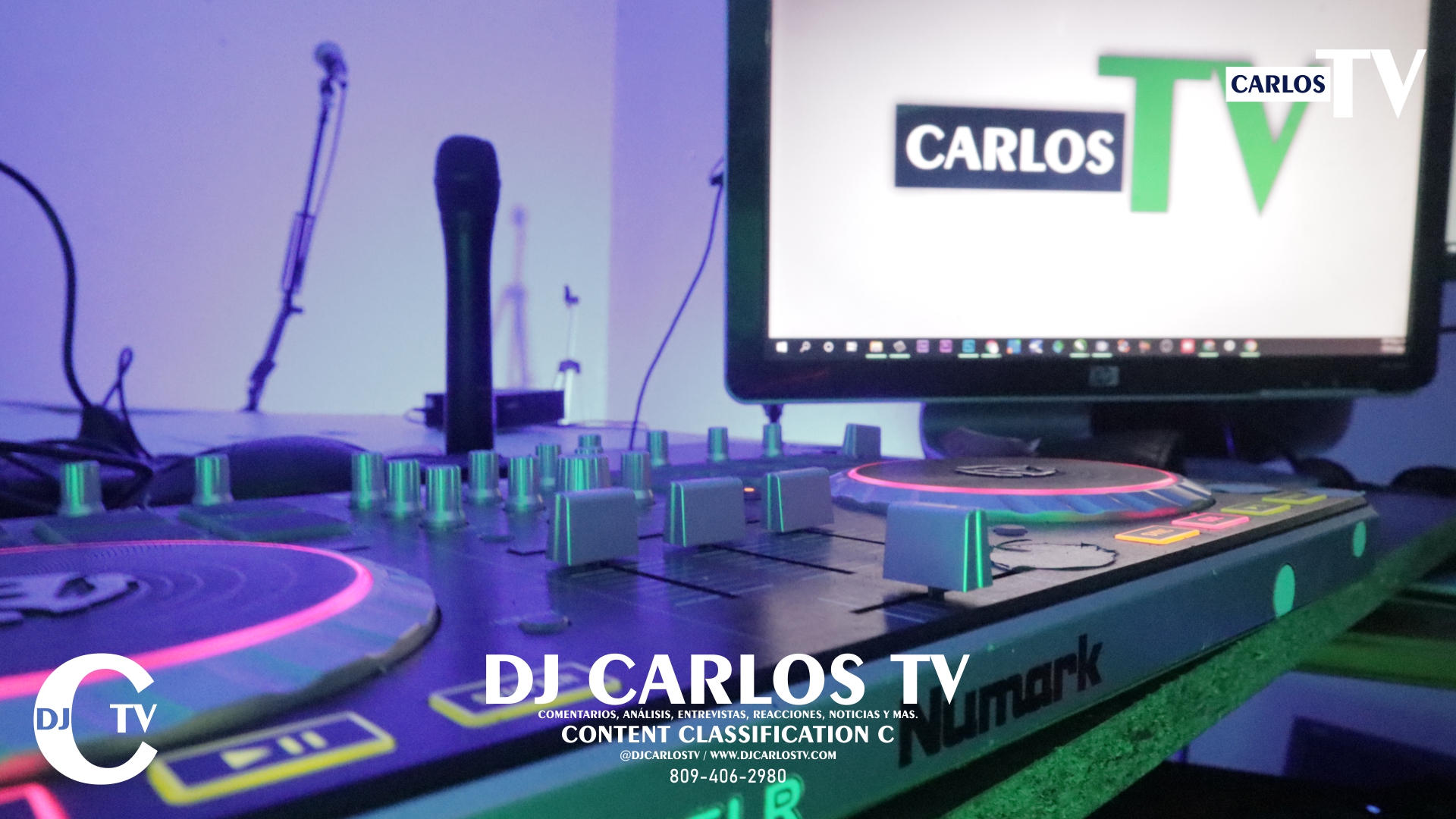 Nuevo Estudio de Dj Carlos TV Donde se crearan varios contenidos digital