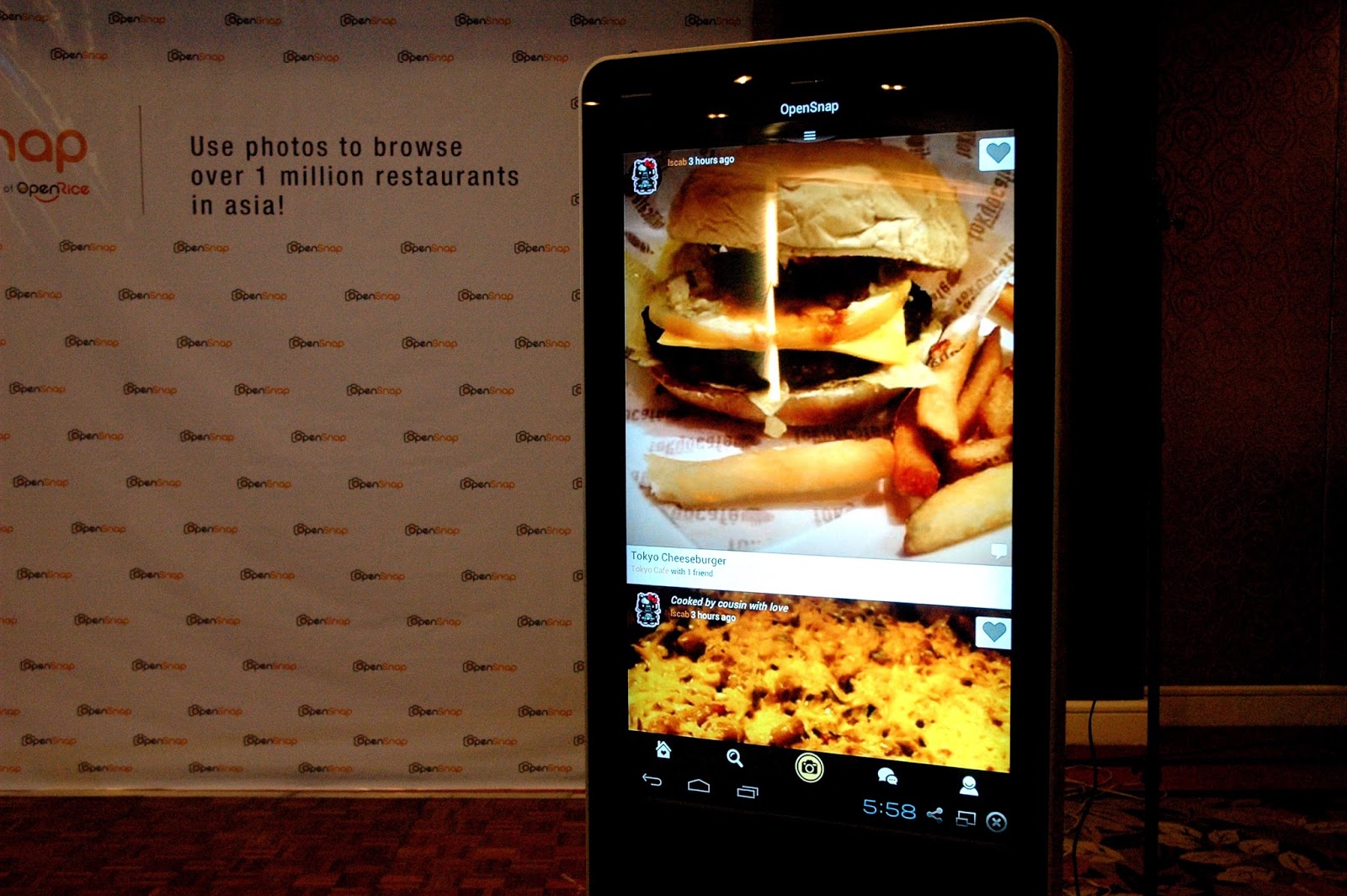DUDE FOR FOOD: Snap Away with OpenSnap
