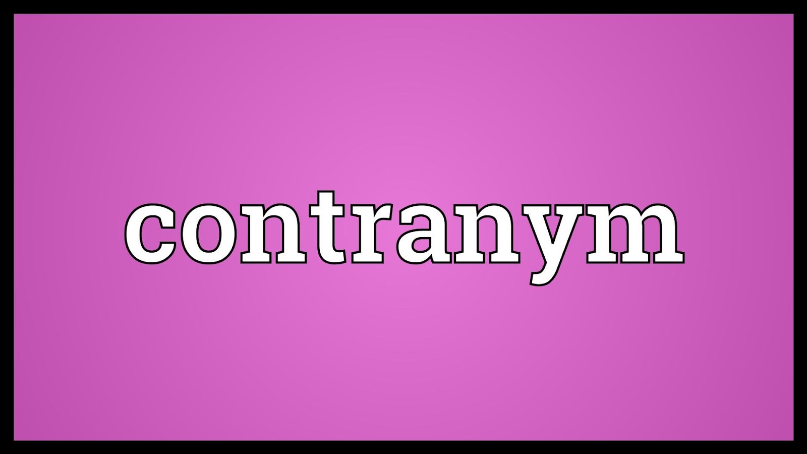 Contranym part II - Klinik Inggris