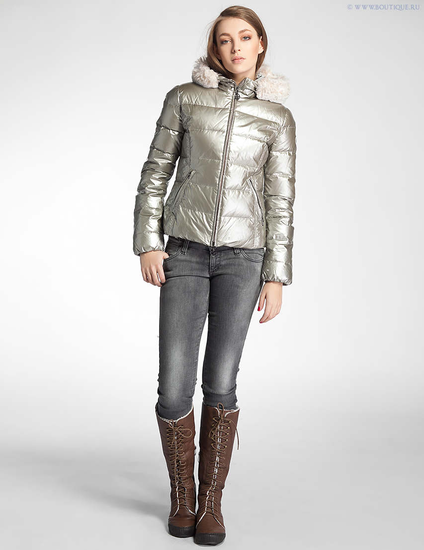 Downjacket fashion: Silver Kejo