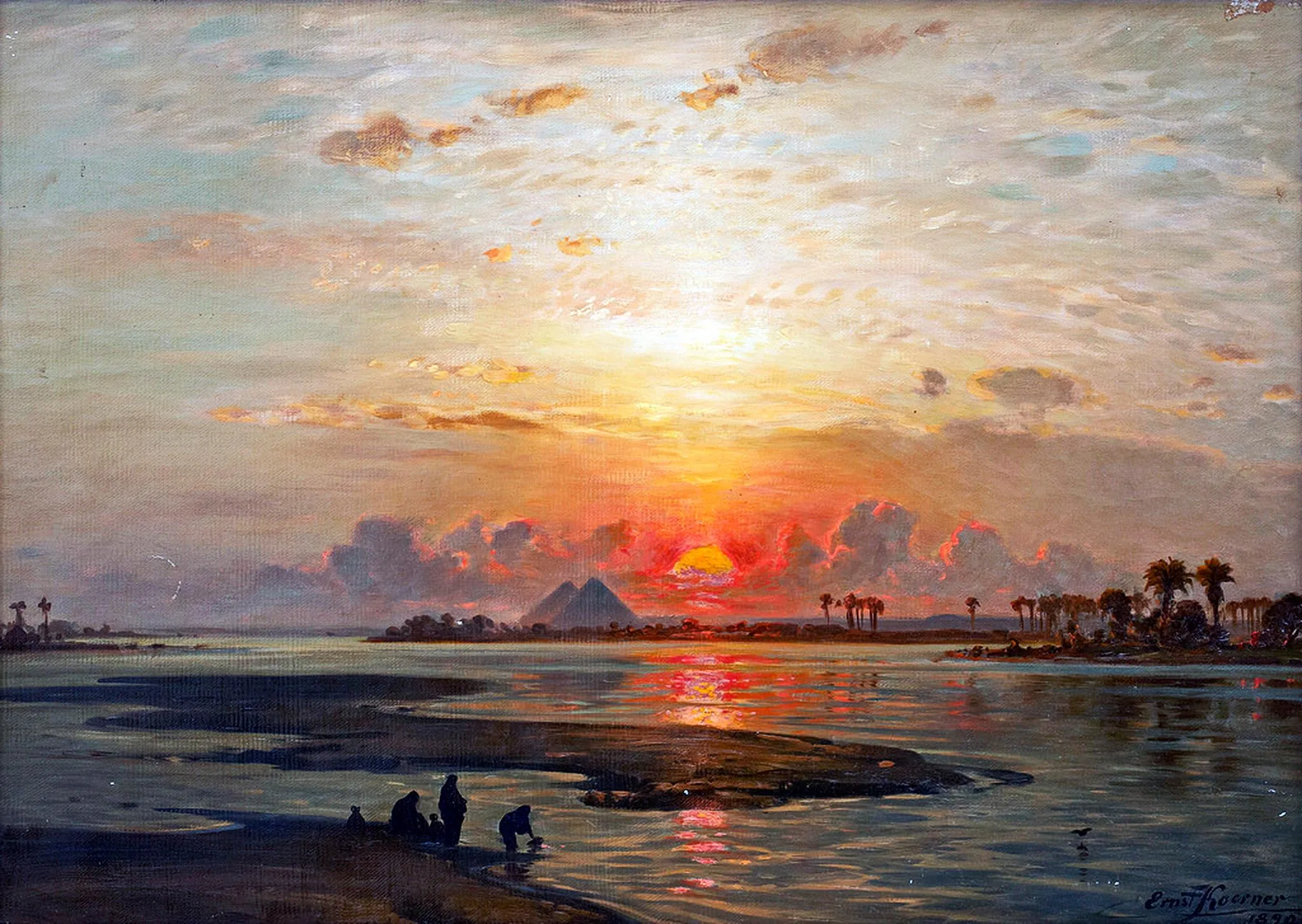 Ernst Koerner (1846-1927) | Landscape painter | Masterpiece | Tutt'Art@