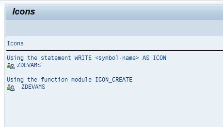 ABAP Mania: Display Icon on List with Description