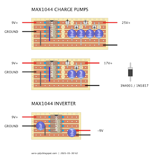 Guitar Effects - Vero - Point to Point - Tag Board Layouts: POWER ...