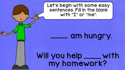 I versus Me: A FREE Grammar PowerPoint | Crafting Connections