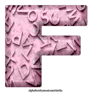 M. Michielin Alphabets: LETTERS SOFT PINK TEXTURE ALPHABET, NUMBERS AND ...