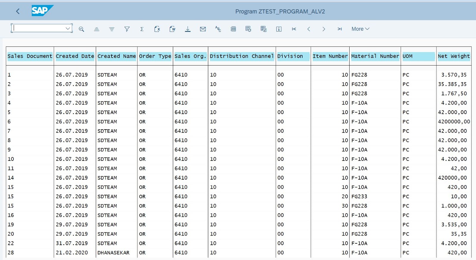 SAPNewbee: ALV Report with Grid view and List View