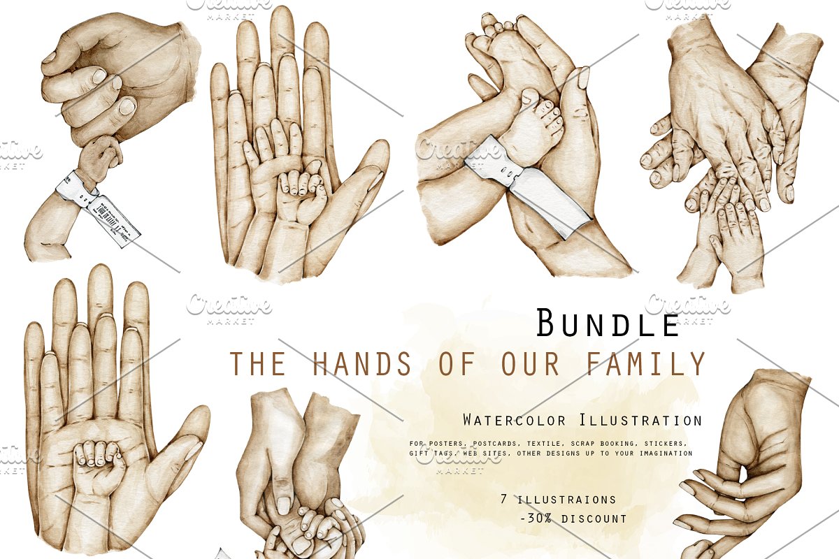 Bundle The Hands of Our FAMILY