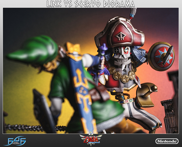 Legend of Zelda: Skyward Sword - Link Vs Scervo Diorama (First 4 Figures)