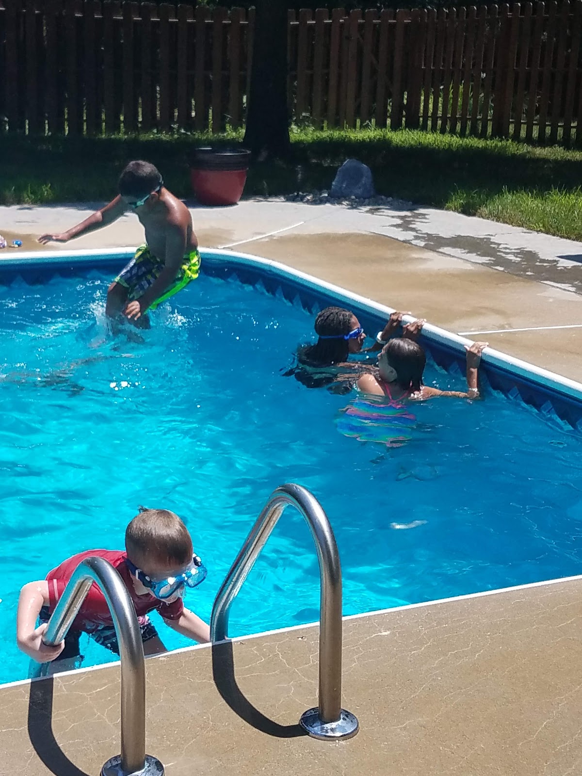 Benton Family: July 10th (Swim Meet/Swimming w/Friends/Mom Night Swim)