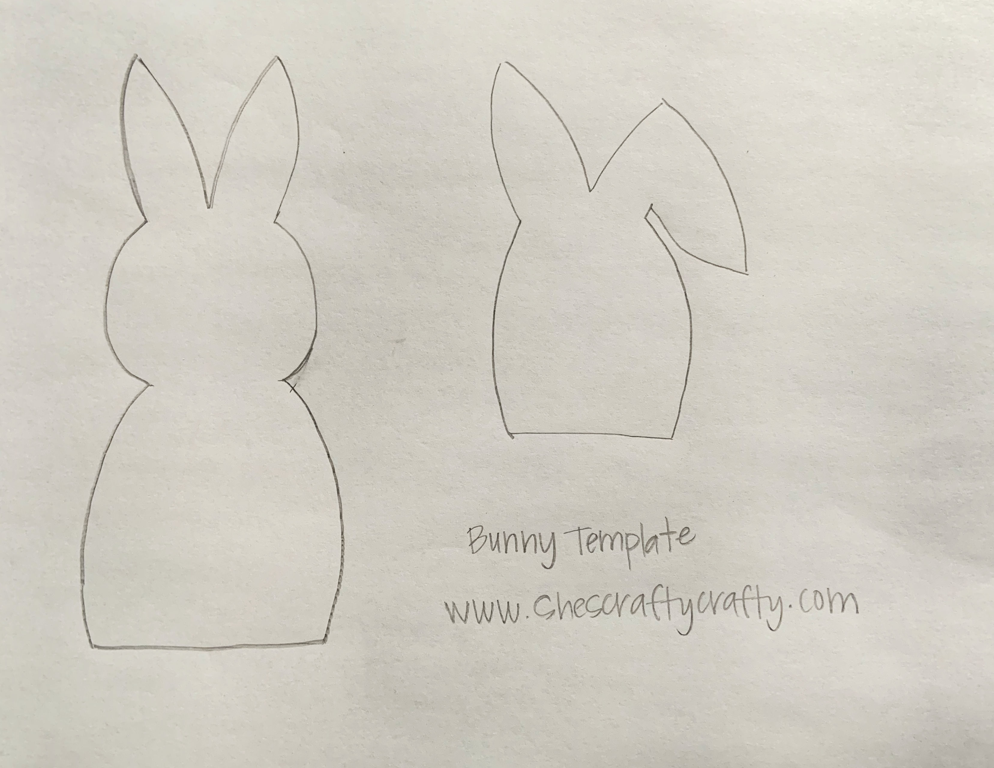 She's Crafty: How to make fabric Easter Bunnies