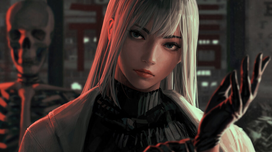 #8.3207, Baddass, Girl, 4K Wallpaper PC Desktop