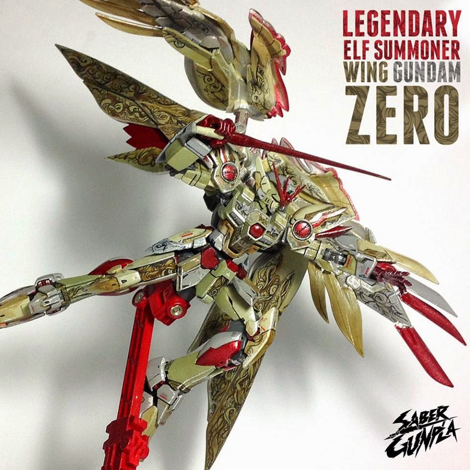 Custom Build: RG 1/144 Wing Gundam Zero Custom EW ver. "Legendary Elf ...