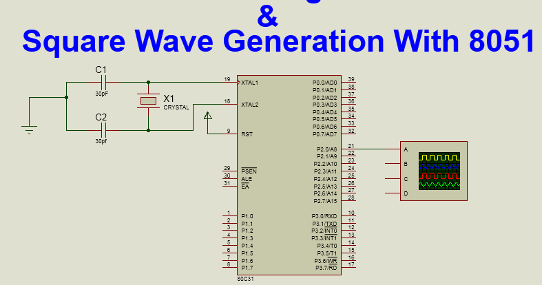 Timer Interfacing With 8051 and Square Wave Generation With 8051