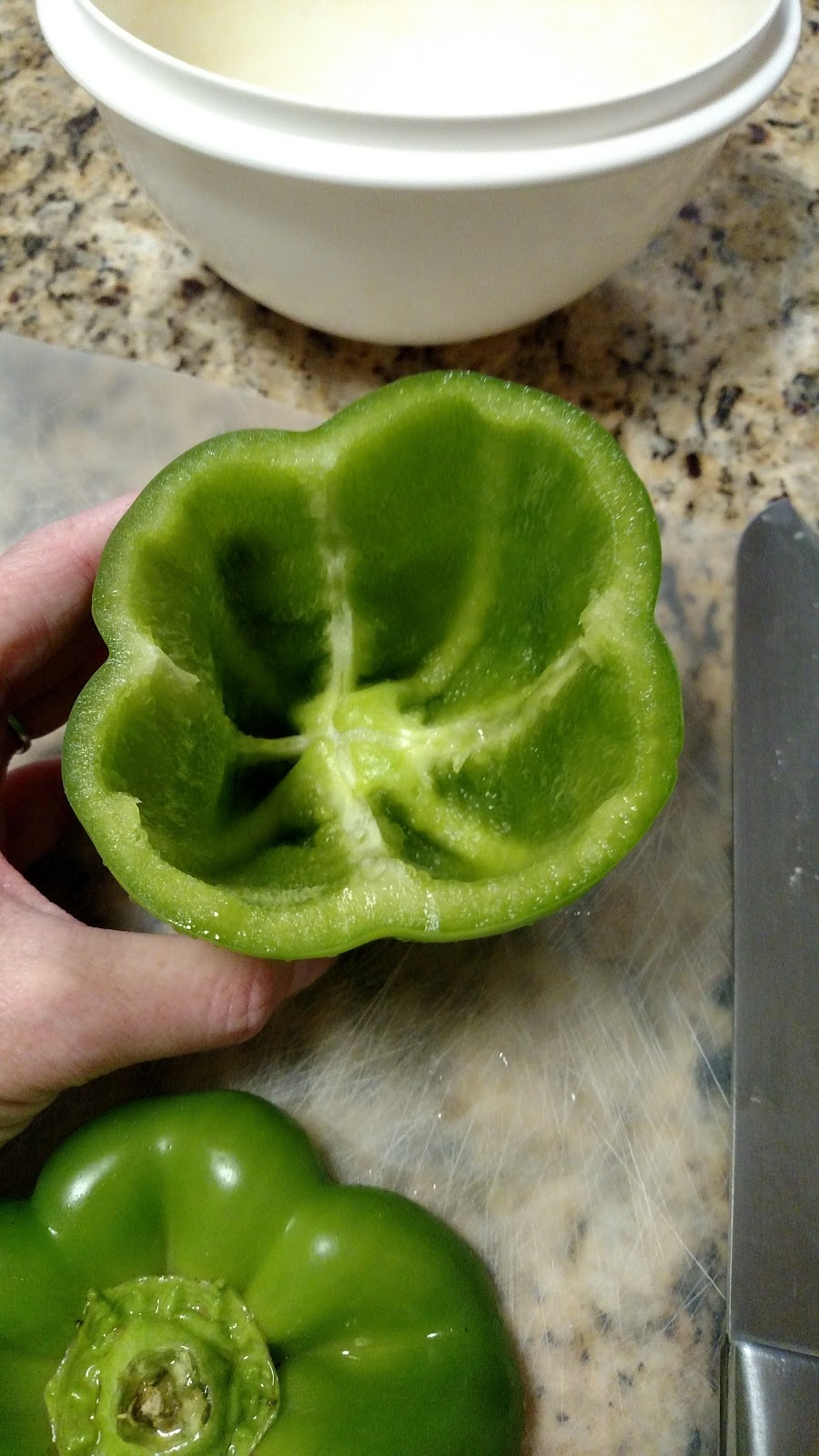 Hot Southern Mess: Smoked Sausage Stuffed Bell Peppers