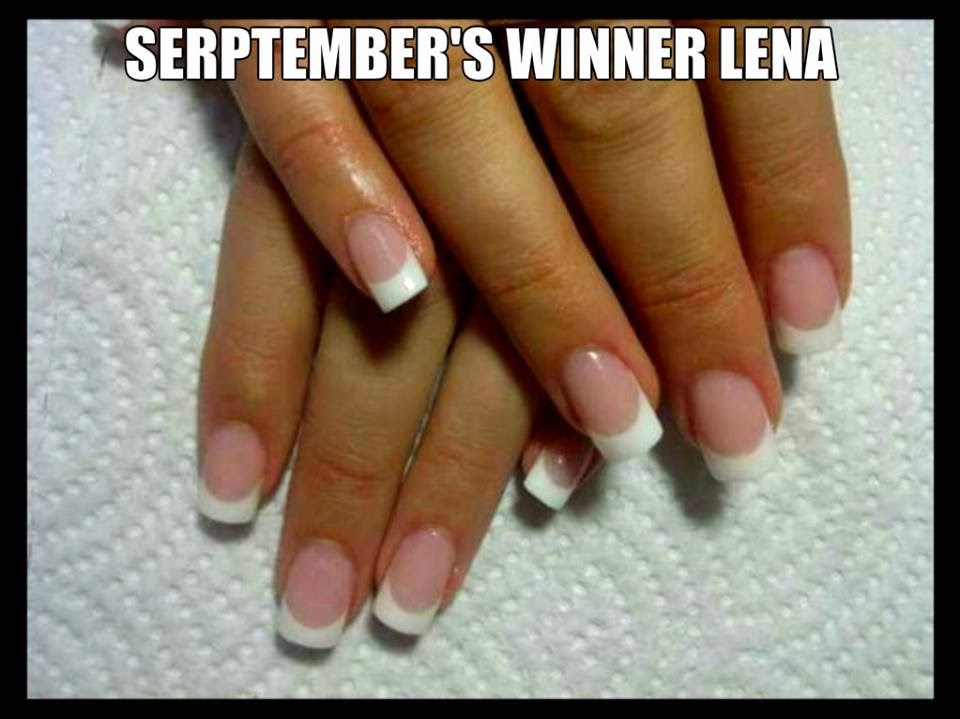 Acrylic back-fill french white shellac manicure | Needy Nails Taupo ...